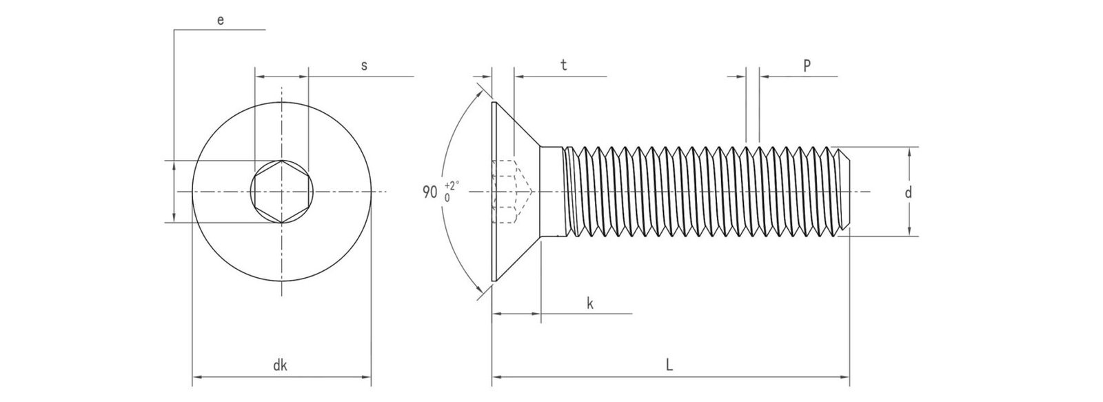 DIN 7991 Hexagon Socket Countersunk Head Cap Screws | Beyond Fastener